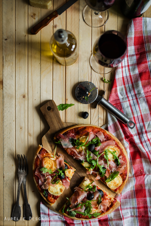 Pizza au Jambon de Parme et Chèvre - Cooking lili