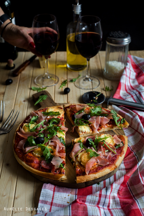 Pizza au Jambon de Parme et Chèvre - Cooking lili