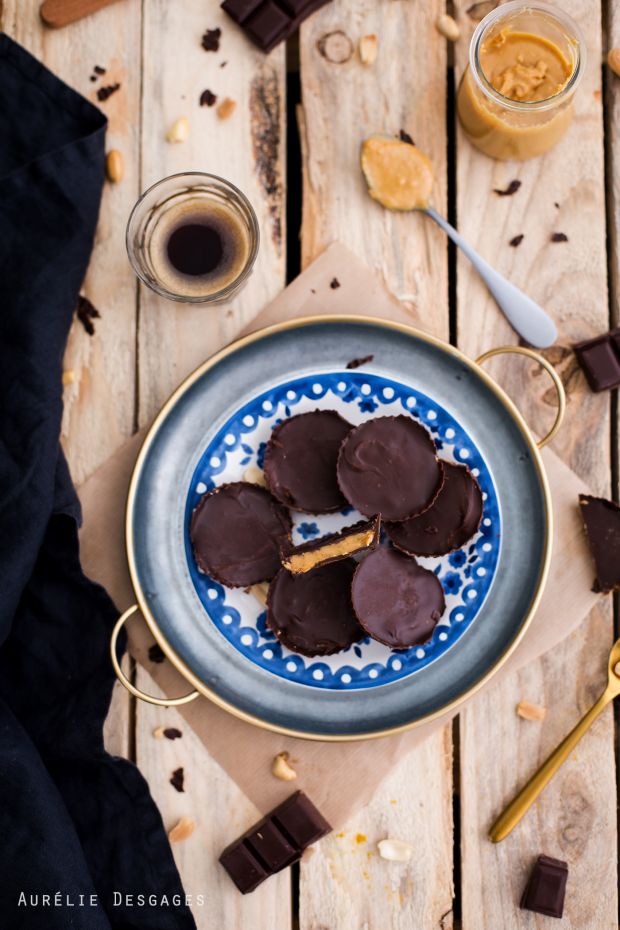 Reese’s maison (Chocolat fourrés au beurre de cacahuètes) - Cooking lili